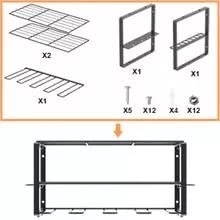 Keepsy Power Tool Organizer Utility Rack, Wall Mount, PegBoard, Heavy Duty Garage Tool Organizers Cordless Drill Holder and Storage Organization, Great Father's Day Gift