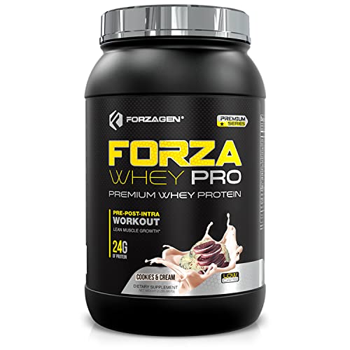 Forzagen Low Carb Whey Protein Powder Cookies and Cream Flavored, Lean Protein Powder 2lbs for Men & Women, 24G of Protein, No Sugar Added, Proteina Whey Protein Cookies and Cream 2 Pounds