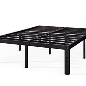 FSCHOS Bed-Frame-Queen, 12 Inch Metal Platform Queen-Size-Bed-Frame No Box Spring Needed, Heavy Duty Queen Size Bed Frame Easy Assembly, Noise Free, Black