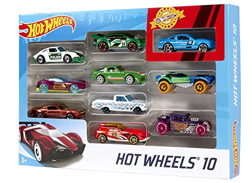 Hot Wheels City Ultimate Octo Car Wash Playset with No-Spill Water Tanks & 1 Color Reveal Car That Transforms with Water & Up & Set of 10 1:64 Scale Toy Trucks and Cars for Kids and Collectors