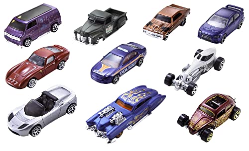 Hot Wheels City Ultimate Octo Car Wash Playset with No-Spill Water Tanks & 1 Color Reveal Car That Transforms with Water & Up & Set of 10 1:64 Scale Toy Trucks and Cars for Kids and Collectors