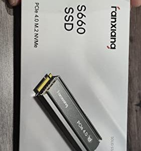 fanxiang S660 2TB PCIe 4.0 NVMe SSD M.2 2280 Internal Solid State Drive - with Heatsink, Up to 4800MB/s, Perfectly Compatible with PS5, Dynamic SLC Cache