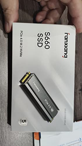 fanxiang S660 2TB PCIe 4.0 NVMe SSD M.2 2280 Internal Solid State Drive - with Heatsink, Up to 4800MB/s, Perfectly Compatible with PS5, Dynamic SLC Cache