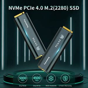 fanxiang S660 2TB PCIe 4.0 NVMe SSD M.2 2280 Internal Solid State Drive - with Heatsink, Up to 4800MB/s, Perfectly Compatible with PS5, Dynamic SLC Cache