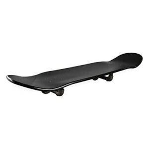 floating industrial style skateboard deck shelf with pipe mounting system – custom made indoor skate shelving - maple wall mount - 7.75" dipped black