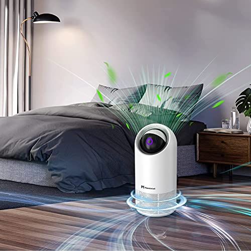 Homintell Air Purifiers for Home, PM 2.5 Sensor H13 True HEPA Air Purifier for Large Room Bedroom 22 dB, 4 Modes Air Cleaner Removing 99.97% Dust Odor Smoke Pollen Allergies Pets Hair