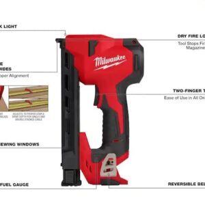 Milwaukee M12 12-Volt Lithium-Ion Cordless Cable Stapler (Tool-Only), (2448-20)