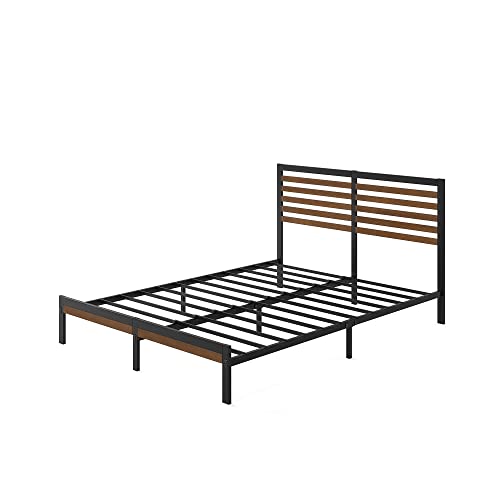 Zinus Kai Bamboo and Metal Platform Bed Frame with Headboard / No Box Spring Needed / Easy Assembly, King