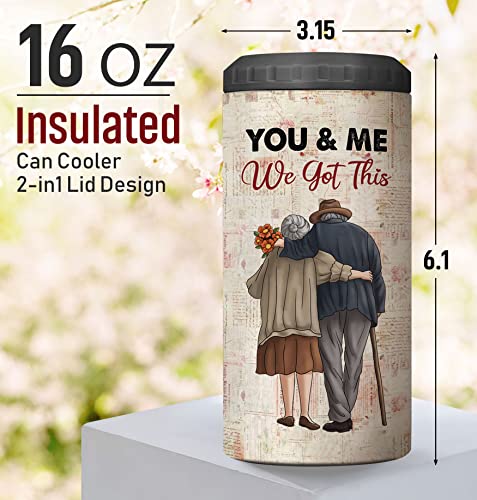 Valentines Day Gifts for Her, Him - Valentines Day Gifts for Wife, Husband - Anniversary, Birthday Gifts for Her, Him, Wife, Husband - Wife Gifts, Husband Gifts, Romantic Gifts for Her Can Cooler 16Oz