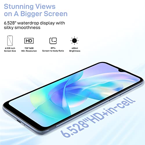 Blackview Android Phone, A55 Phone, 4G Dual SIM Unlocked Cell Phones, 3 SIM Card Slots, 16GB ROM/SD 128GB Expand Unlocked Smartphones, 4780mAh Cell Phone, Android 11 OS/6.5" HD/Face ID T-Mobile Phone