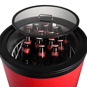 Curtis FRP246 Budweiser Cooler, 67 Can/22 Bottle Capacity, Stainless Steel, Adjustable Temprature, with Wheels, Red