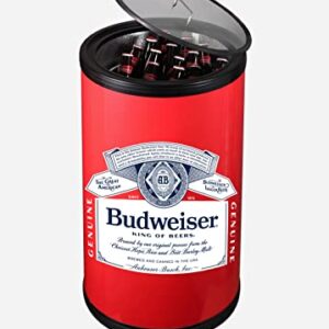 Curtis FRP246 Budweiser Cooler, 67 Can/22 Bottle Capacity, Stainless Steel, Adjustable Temprature, with Wheels, Red