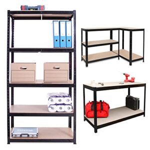 AUTOFU Storage Shelves Metal Shelving, Heavy Duty Garage Storage & Organization, Closet Organizer, Utility Shelf, Pantry Organization, 70" x 35" x 16", Boltless Assembly System