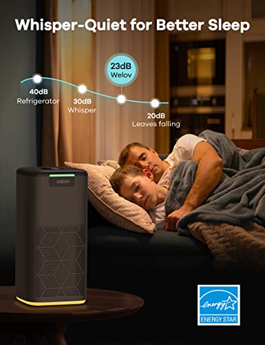 Welov P200S Air Purifiers for Home Large Room with An Extra H13 True HEPA Filter Bundle