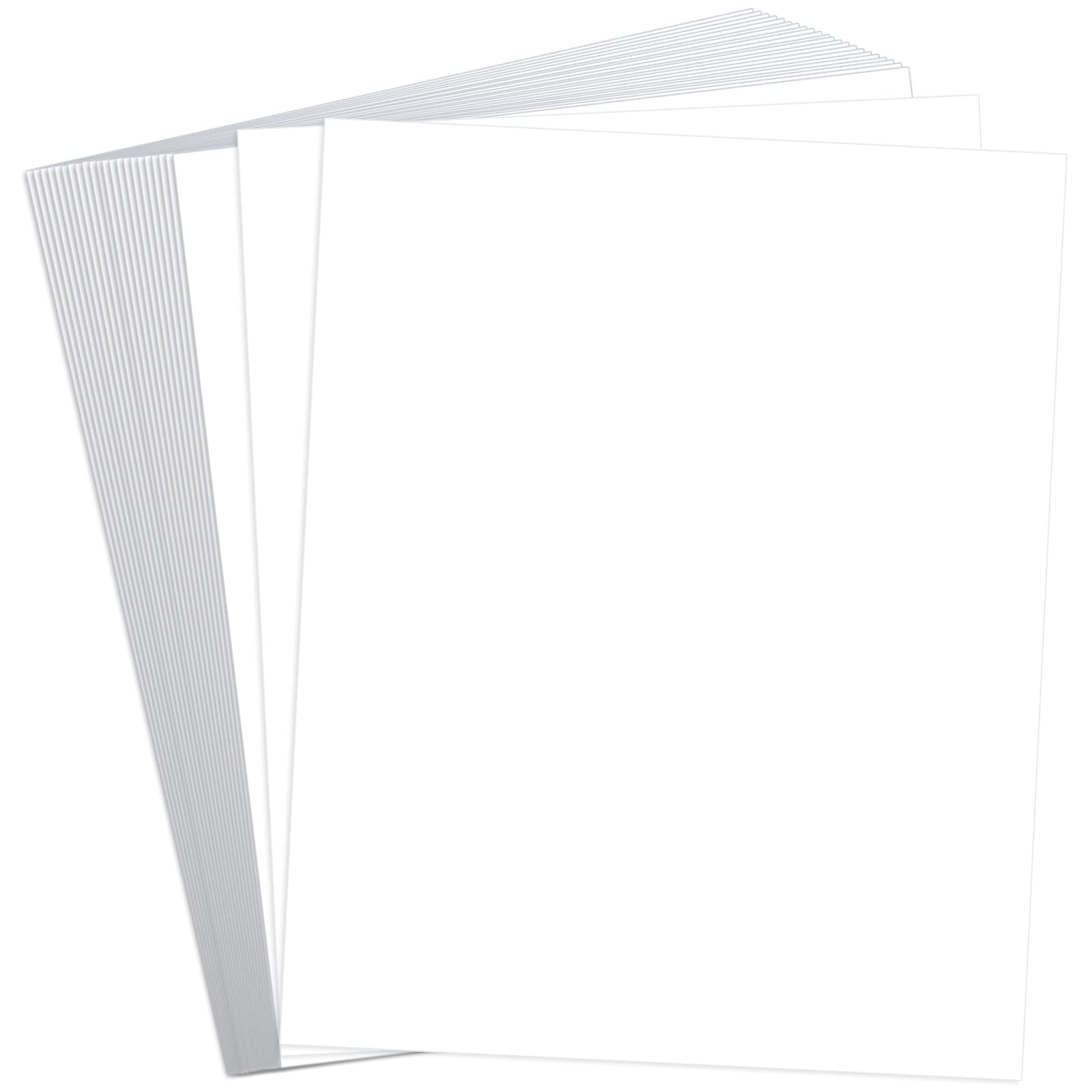 White Cardstock, 8x10 Cardstock Paper, 250gsm Thick Cardstock, Smooth Card Paper,90 Lb Heavy Card Stock Paper, Printer Paper For Stationary Printing, Invitations, Cards, Menus, Images(25Sheets)