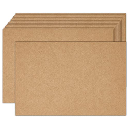 Brown Craft Cardstock 5x7 Blank Cards，Goefun 100 Pack 80lb Cover Card Stock for Invitations, Business, Greeting Cards, DIY Card Making