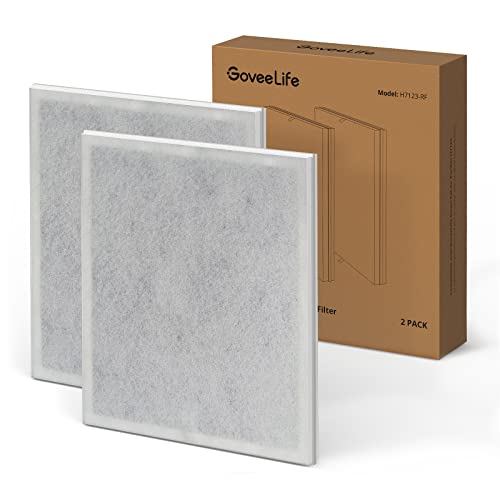 Govee Life Air Purifier Replacement Filter for H7123101, 4 Layers of Defense, 2 Pack