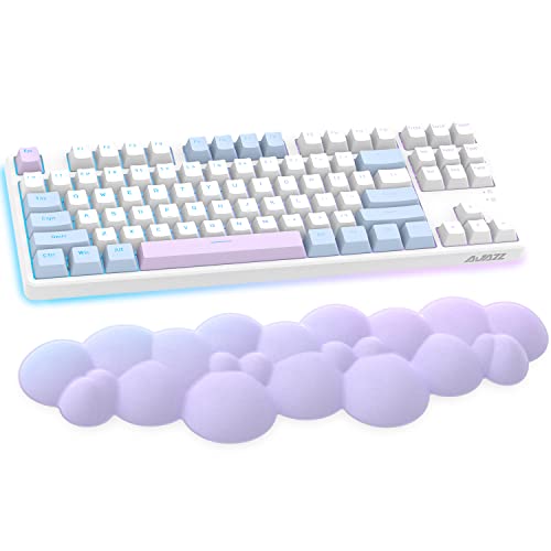 Gaming Keyboard Wrist Rest Pad,Memory Foam Palm Rest, Ergonomic Hand Rest,Wrist for Computer Keyboard,Laptop,Mac,Lightweight Easy Typing Pain Relief-Purple