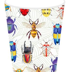 CC HOME Insect Party Themed Party Supplies Pack Insect Party Decorations Party Pack - Serves 16 - Includes Insect Party Plates Cups Napkins