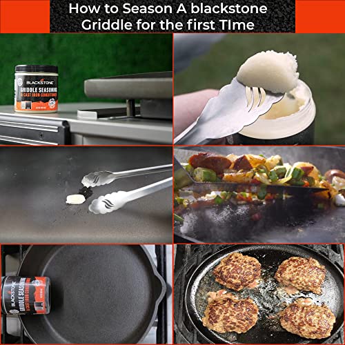 Blackstone 2-IN-1 Griddle & Cast Iron Seasoning Conditioner 6.5 OZ– Effective Seasoning Rub Formula – Food Safe – Easy to Use Cleaner & Conditioner – with Satisfying Customers Travel Tissue Pack