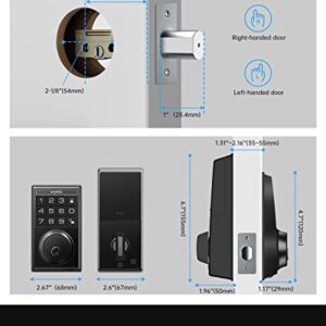 ARPHA Electronic Keypad Deadbolt, Keyless Entry Door Lock with Keypads, Deadbolt Smart Lock, Large Button, Auto Lock, Easy Installation, Black