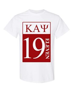 kappa alpha psi chapter 27 19-year t-shirt (as1, alpha, m, regular, regular, white)