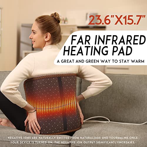 Far infrared Heating Pad， Jade and Tourmaline Heating Pad for Back