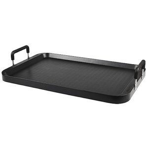 vayepro stove top flat griddle,2 burner griddle grill pan for glass stove top grill,aluminum pancake griddle,non-stick top griddle for gas grill, double burner griddle for camping/indoor