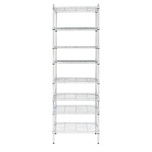 koieceta 8-tier wire shelving unit adjustable steel wire rack chrome