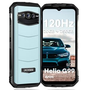 doogee s100 rugged smartphone(2023), 20gb+256gb dual 4g gaming rugged phones unlocked, 120hz 6.58" rugged cell phone, 66w fast charge, dual speakers, android 12, 108mp camera, night vision, nfc, otg