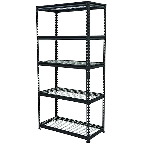 Strongway Heavy-Duty Wire Shelving Unit - 5 Shelves, 4000-Lb. Capacity, 36in.W x 18in.D x 72in.H