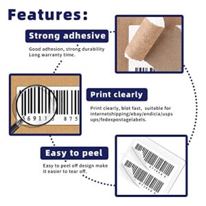 POLYSELLS 1"x2-5/8" Self Adhesive Address Labels, 30-UP Blank Shipping Labels, FUSKU, FBA Mailing Labels for Inkjet and Laser Printer, 3000 Sticker Labels (100 Sheets), 30 Labels per Sheet