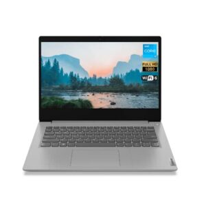 lenovo ideapad 3i laptop, 14" fhd screen, intel i3-1115g4 processor, 12gb ram, 1tb ssd, webcam, hdmi, media card reader, dolby audio, wi-fi 6, windows 11 home, platinum grey