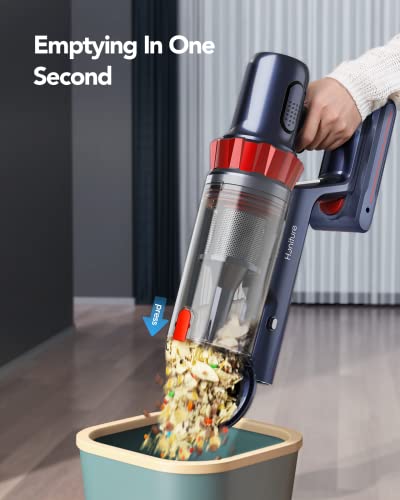 HONITURE Cordless Vacuum Cleaner, 400W 33Kpa Stick Vacuum Cordless with LCD Smart Touchscreen, Max 50mins, 7-Layer Hepa, 6 in 1 Lightweight Handheld Vacuum for Hardwood Floors,Carpets,Stairs,Pet Hair