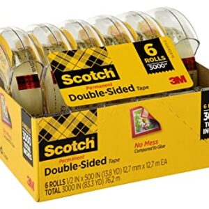 Scotch Thermal Laminating Pouches, 200- Count-Pack of 1, 8.9 x 11.4 Inches, Letter Size Sheets, Clear, 3-Mil (TP3854-200) & Scotch Thermal Laminating Pouches(TP3854-100) & Scotch Double Sided Tape