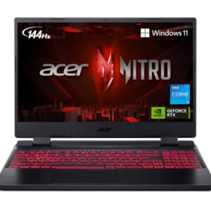 Acer Nitro 5 AN515-58-57Y8 Gaming Laptop | Intel Core i5-12500H | NVIDIA GeForce RTX 3050 Ti Laptop GPU | 15.6" FHD 144Hz IPS Display | 16GB DDR4 | 512GB Gen 4 SSD | Killer Wi-Fi 6 | Backlit Keyboard