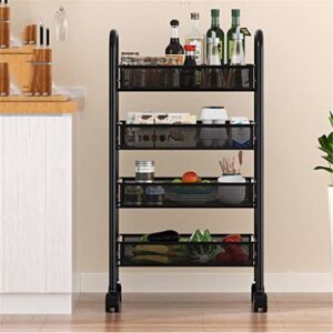 bhvxw kitchen rack storage rack bathroom bedroom storage movable trolley storage rack