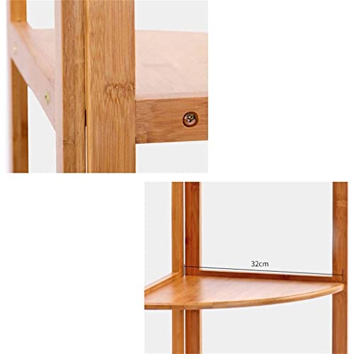 TJLSS Living Room Shelf - Standing Shelf Bathroom Wood Organization Storage Rack Standing Shelving Unit Living Room Bookcase Cube Kitchen Cabinet