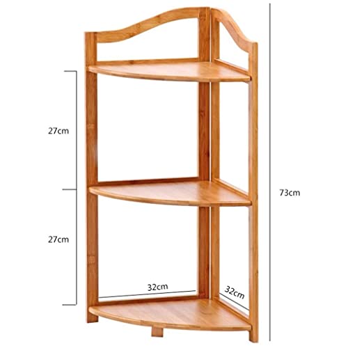 TJLSS Living Room Shelf - Standing Shelf Bathroom Wood Organization Storage Rack Standing Shelving Unit Living Room Bookcase Cube Kitchen Cabinet