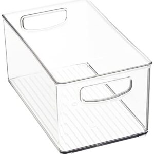 iDesign Plastic Organizer Set Linus Kitchen Storage Bins, Clear