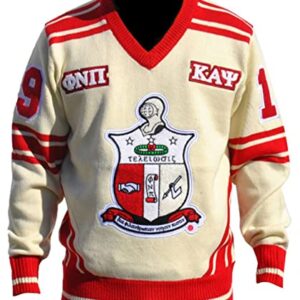 Kappa Alpha Psi V-Neck Sweater 1911 [4XL] Crimson Red