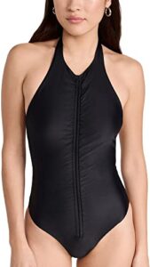 jade swim women's kenna one piece, black, xs