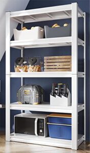 raybee 72" storage shelves heavy duty, 2010lbs heavy duty garage shelving with 5 tier adjustable metal shelving unit, heavy duty shelving, garage storage shelves, metal storage shelves for basement