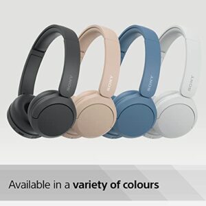 Sony WH-CH520L Wireless Bluetooth Headphones - Up to 50 Hours Battery Life with Quick Charge Function, On-Ear Model - Matte Blue