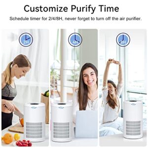 Air Purifiers for Home Large Room Up to 1345 Ft², Tailulu H13 True HEPA Air Cleaner Purify Smoke Dust Pollen Pet Hair Allergies for Bedroom Living Room Kitchen Office, Air Filter with Sleep Mode