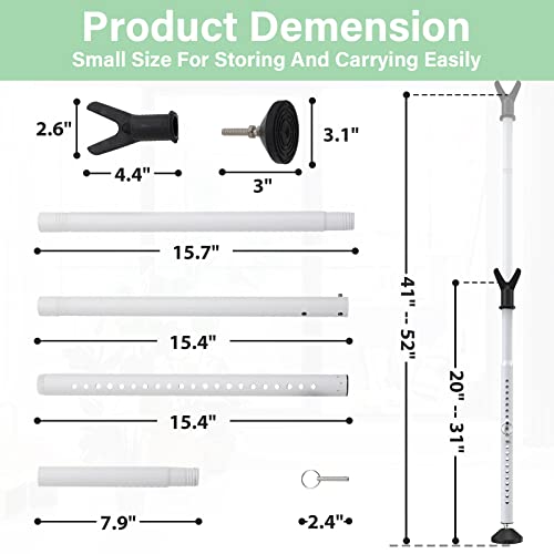 YeYeBest Sliding Door Security Bar & Door/Window Lock Security Door 1 Pack Stop Home Security Bar 28-45Inch Door Jam Adjustable from Inside for Apartment Bedroom Bottom of Door Heavy Duty Interior