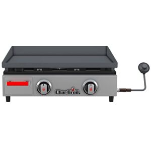 char-broil 463614023 22" 2-burner gas tabletop griddle, silver