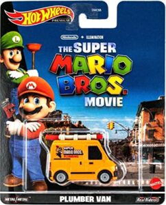 hot wheels mario movie plumber van 1:64, (hkc19)