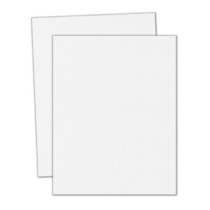 20 sheets, heavy white cardstock - 8.5" x 11", 110 lb (300 gsm)