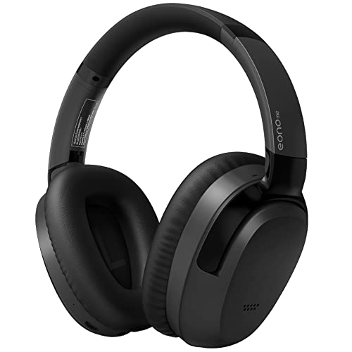 Eonome-Active-Noise-Cancelling-Headphones - S3 ANC Headphones - Hybrid Wireless Over-Ear Bluetooth Headphones with Mic,Multiple Modes,40H Playtime,Comfortable Protein Earcups(Black)